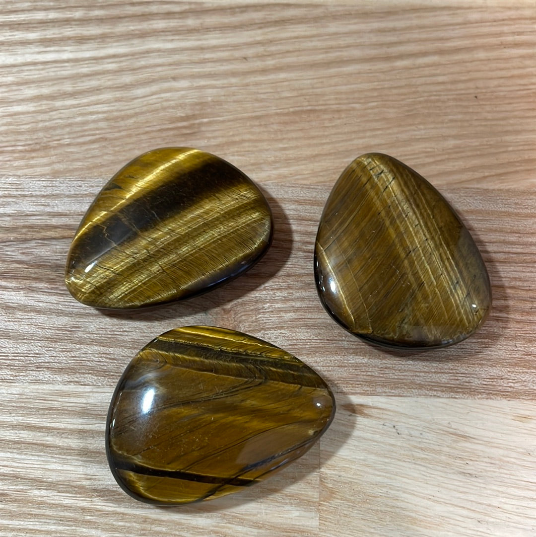 Tigers Eye Gold worry Stone – The Kent Crystal Cave
